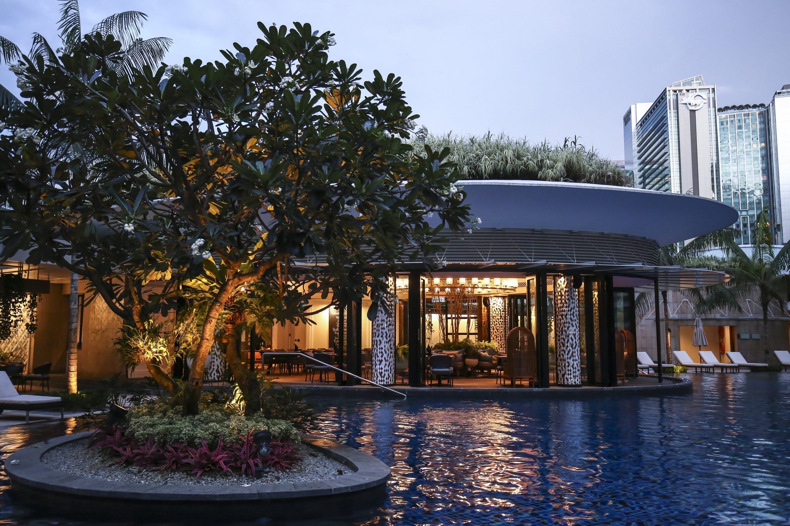 Grand Hyatt - Pool Side Restaurant, Kuala Lumpur, Malaysia - Lumi Ambience